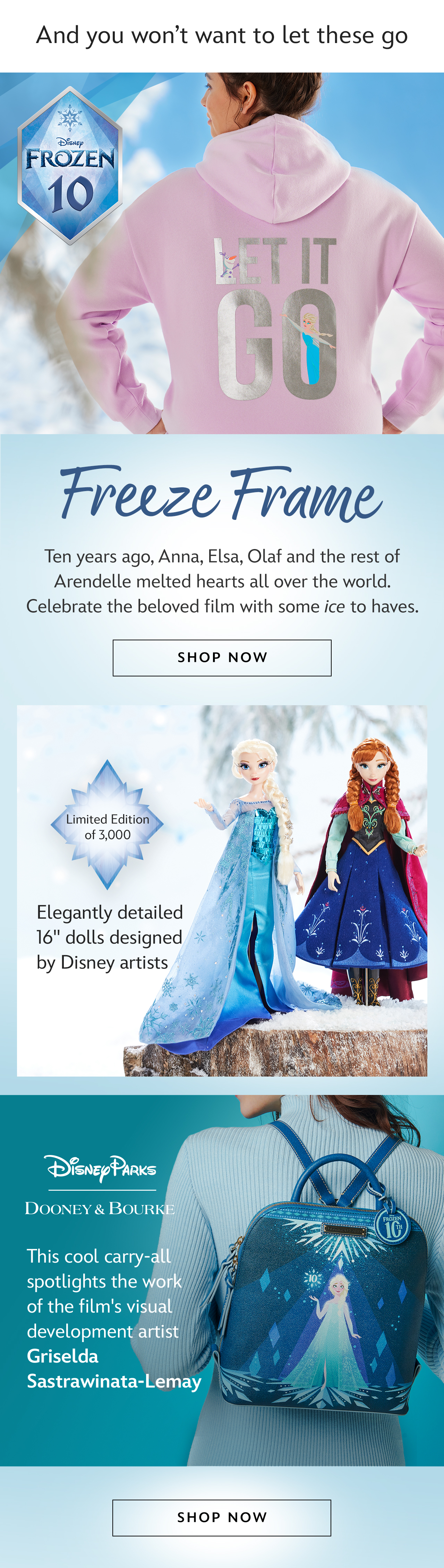 Disney Store: Celebrate 10 years of Frozen! | Milled