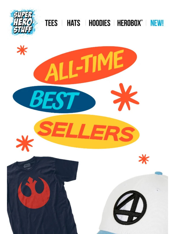 SuperHeroStuff: The BEST SELLERS of the multiverse | Milled