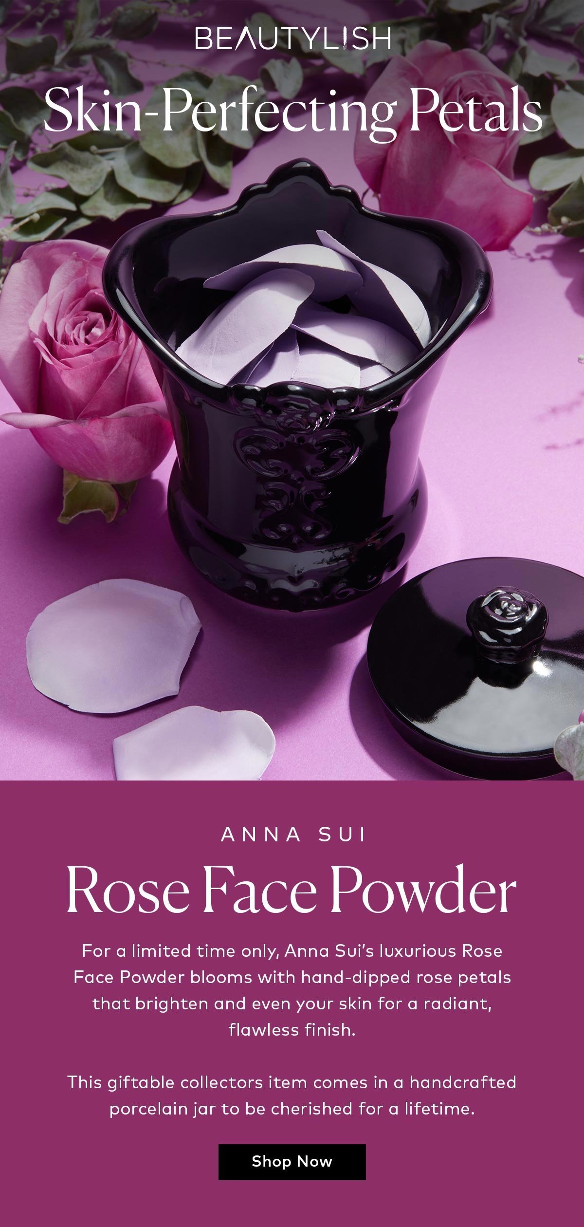 Beautylish: 🌹For you, from Anna Sui: A limited edition rose face powder ...