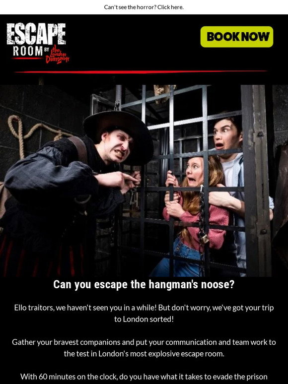 The London Dungeon: Try your luck at London’s most EXPLOSIVE escape ...