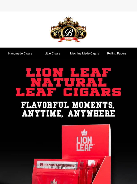 Buitrago Cigars: Lion Leaf Natural Leaf Cigars - now available at ...