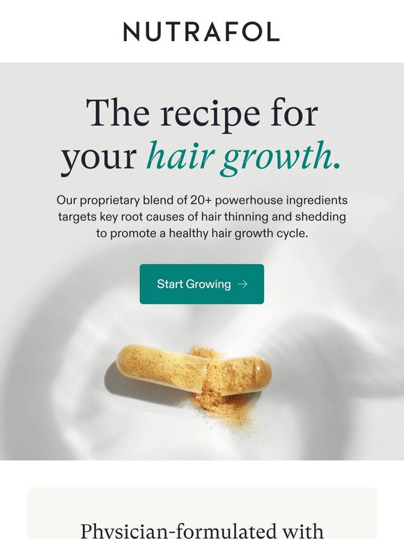 Nutrafol: Ingredients that power hair growth 💥 | Milled