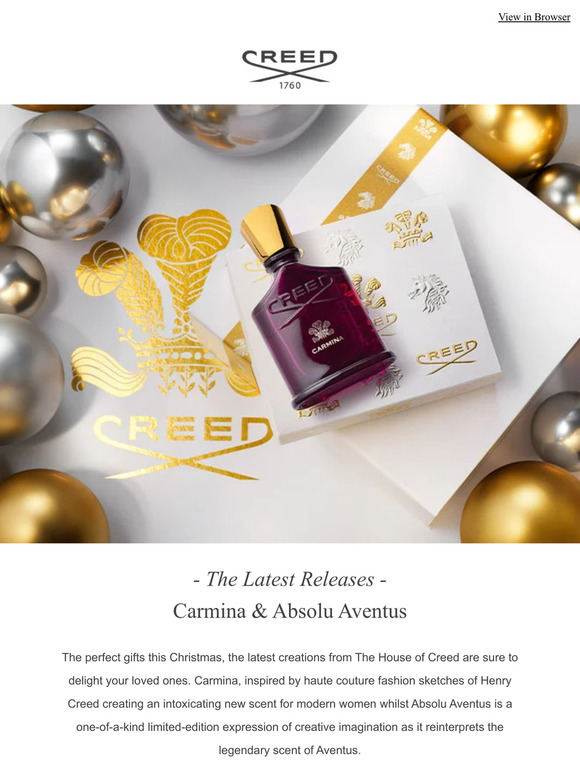 Creed: Carmina & Absolu Aventus | The Latest Creed Fragrance Releases ...