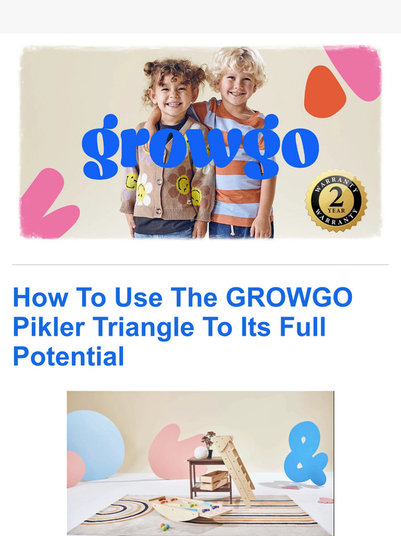 GrowGo Kids: How To Use The GROWGO Pikler Triangle To Its Full ...