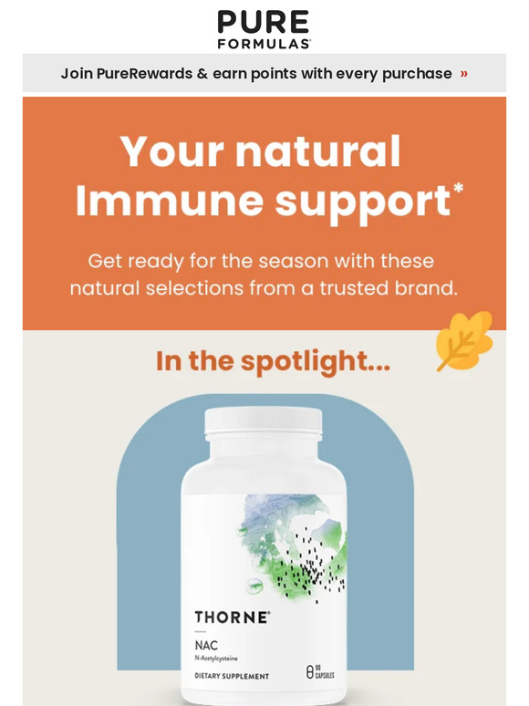 PureFormulas: Immunity health with support from THORNE | Milled