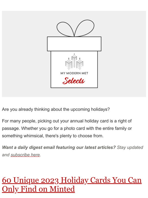 My Modern Met Store: Planning This Year's Holiday Card? 🧑‍🎄 | Milled