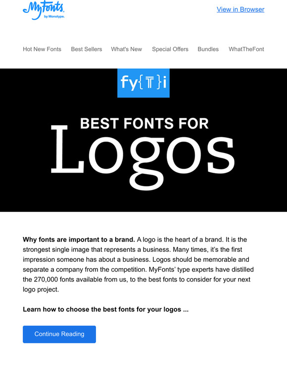 MyFonts: Best Fonts for Logos | Milled