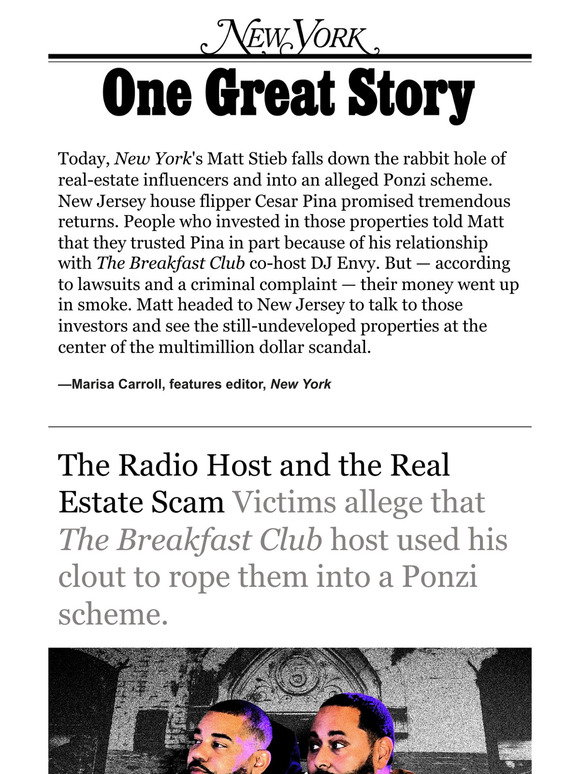 The Cut: ‘The Radio Host and the Real Estate Scam,’ by Matt Stieb | Milled