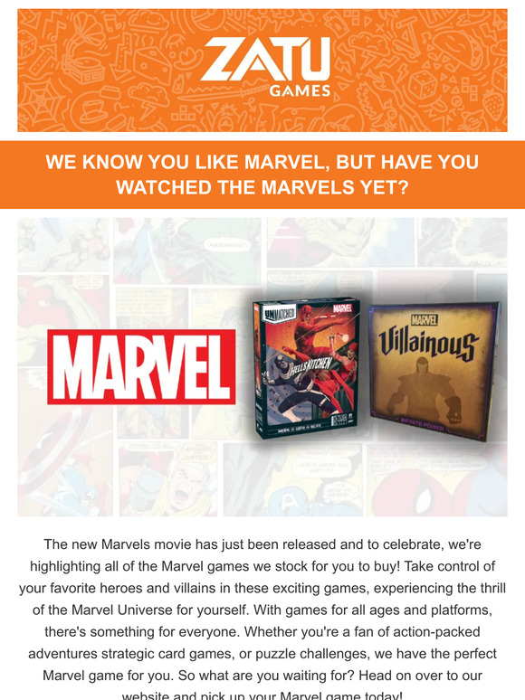 Zatu Games: Jump Into The Marvel Universe With This AWESOME Selection🦸 ...