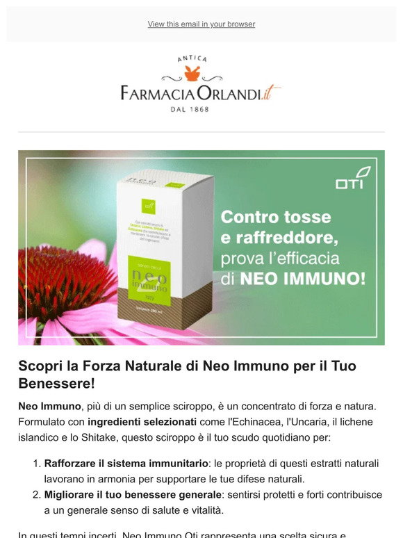 Antica Farmacia Orlandi: ⛄Scopri la Forza Naturale di Neo Immuno per il ...