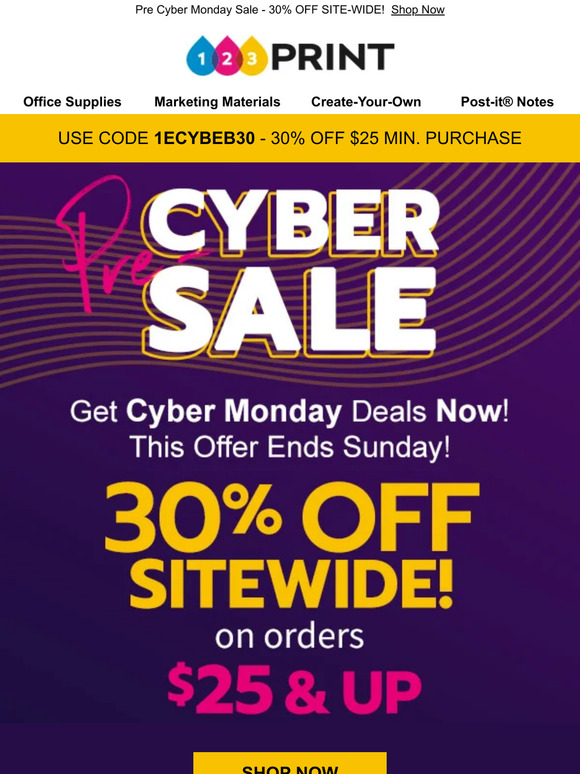 123Print: ⏰Wake Up: Pre-Cyber SAVINGS Start Now! | Milled