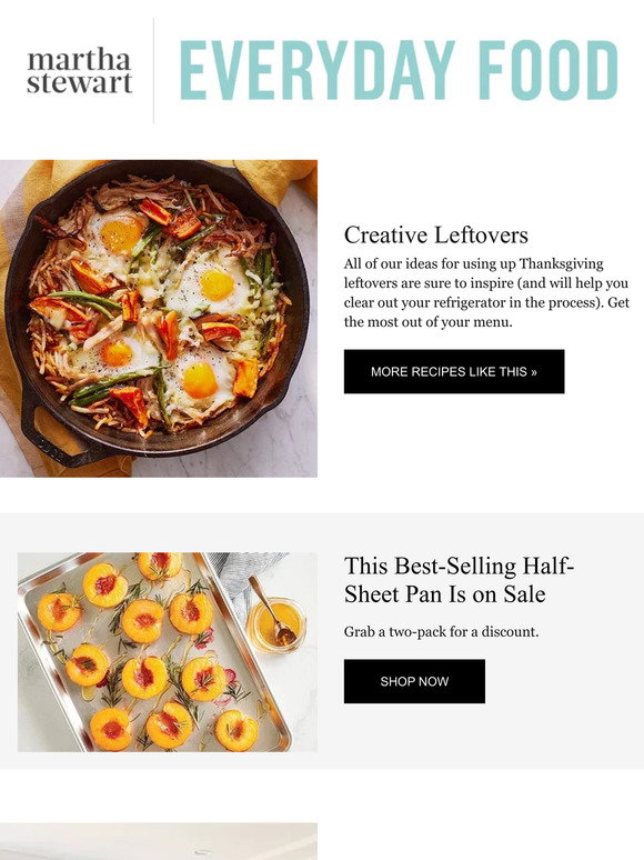Martha Stewart: 22 Creative Recipes That Start With Thanksgiving ...