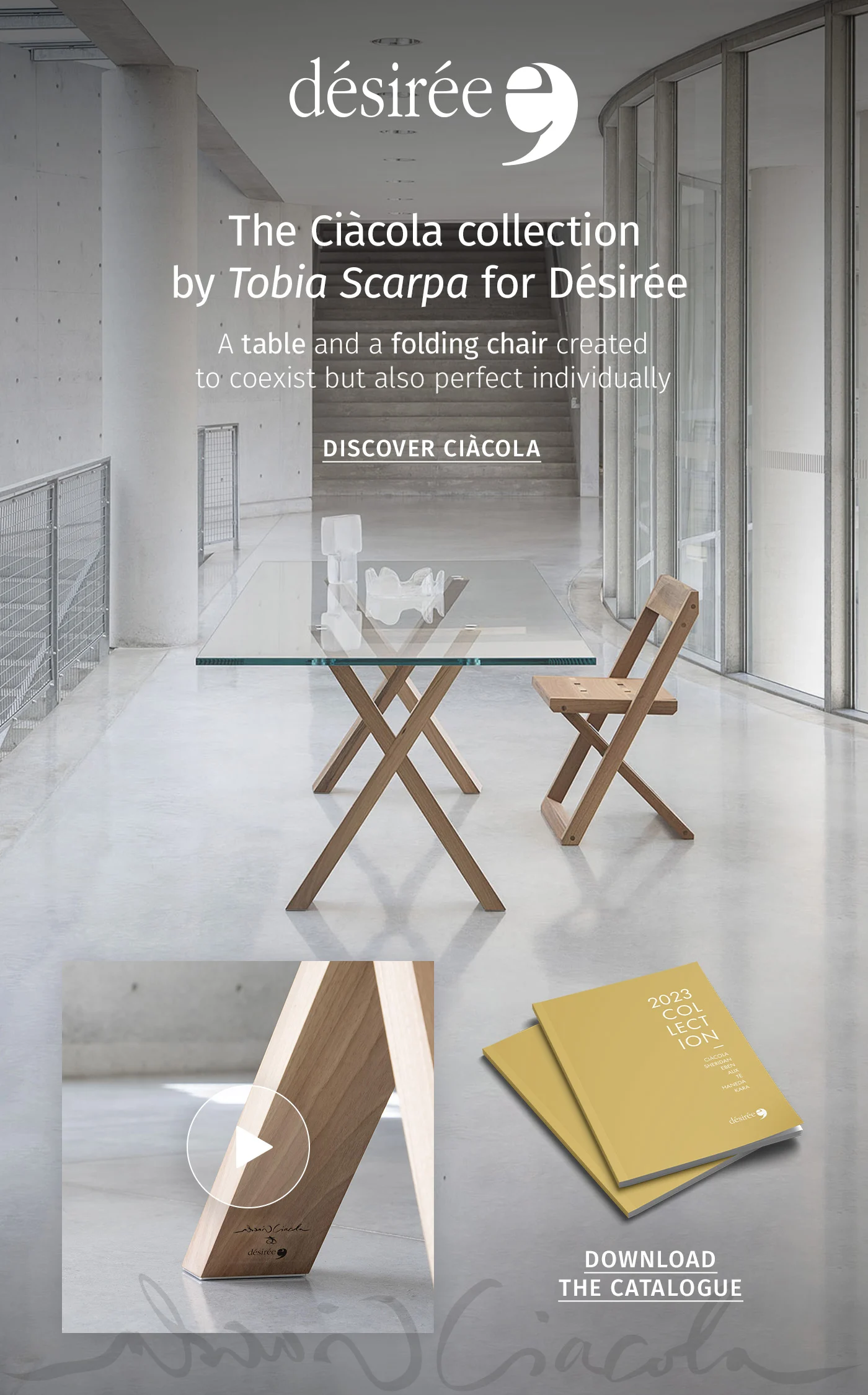 Archiproducts IT: The Ciàcola collection by Tobia Scarpa for Désirée | Milled