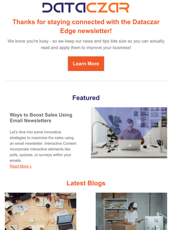 Dataczar: Ways to Boost Sales Using Email Newsletters | Milled
