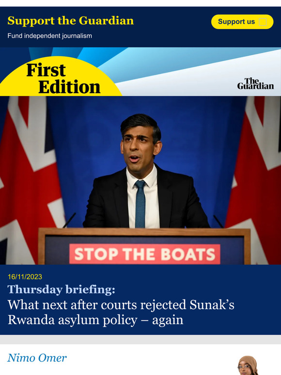 The Guardian: Why courts grounded the Rwanda scheme | First Edition ...