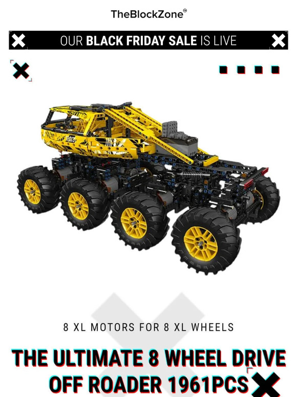 TheBlockZone: The Ultimate 8 Wheel Drive Off Roader 🔥 | Milled