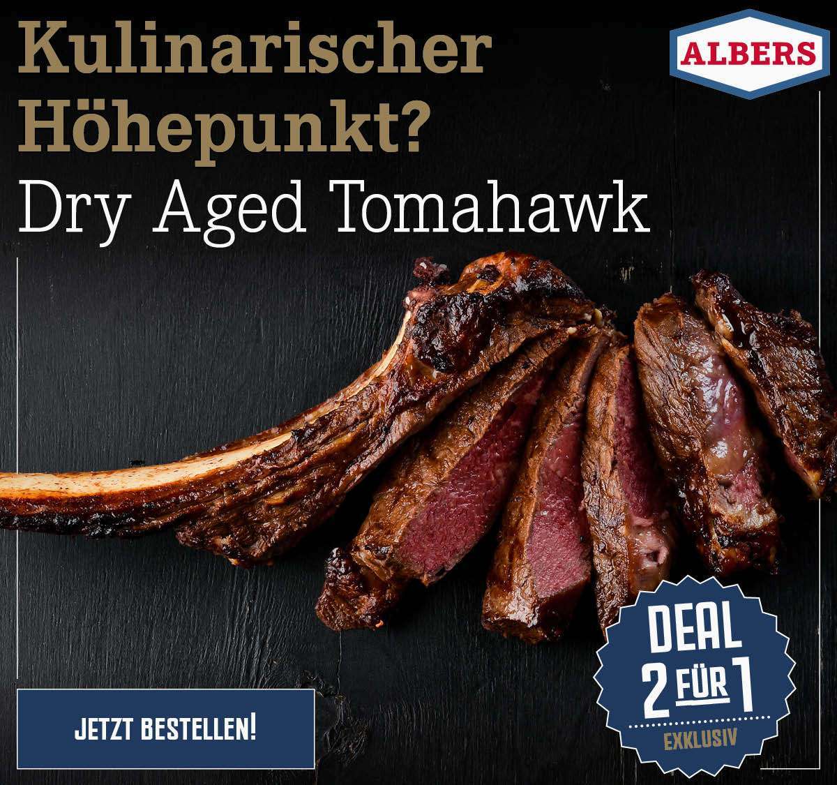 Albers Food: Kulinarischer Höhepunkt? Dry Aged Tomahawk | Milled