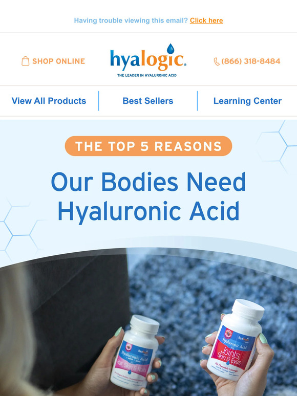 Hyalogic: How Can Hyaluronic Acid Help You? | Milled