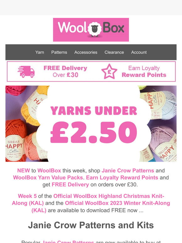 WoolBox: NEW WoolBox Value Packs | NEW Janie Crow Patterns Now ...