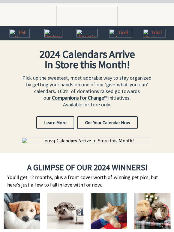 petvalu: Everyone’s favourite calendar lands in stores this month | Milled