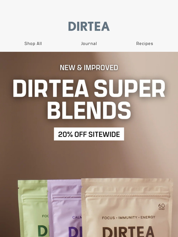 DIRTEA: 🍄 Discover Our New & Improved Super Blends | Milled