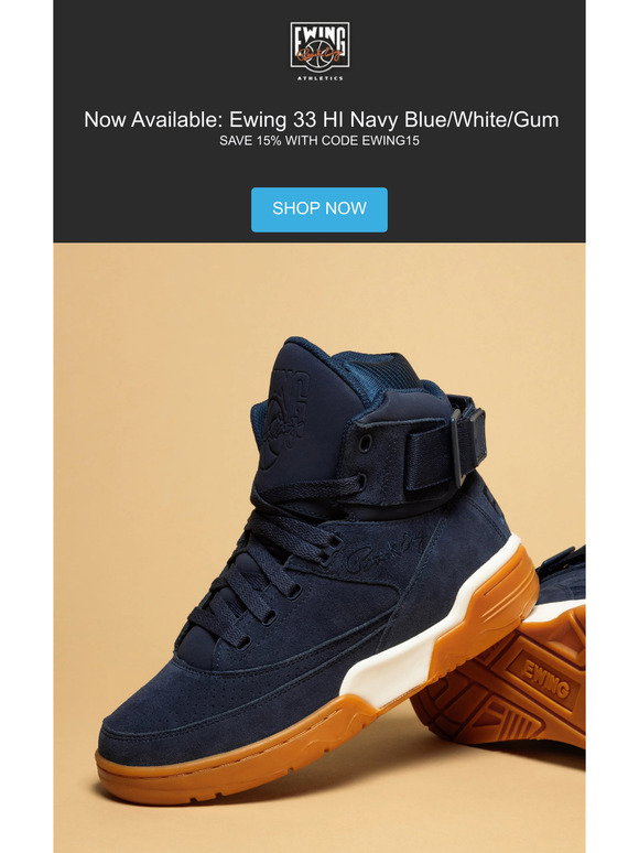 Ewing Athletics: 33 HI Navy Blue/Gum Out Now! Save 15%! | Milled