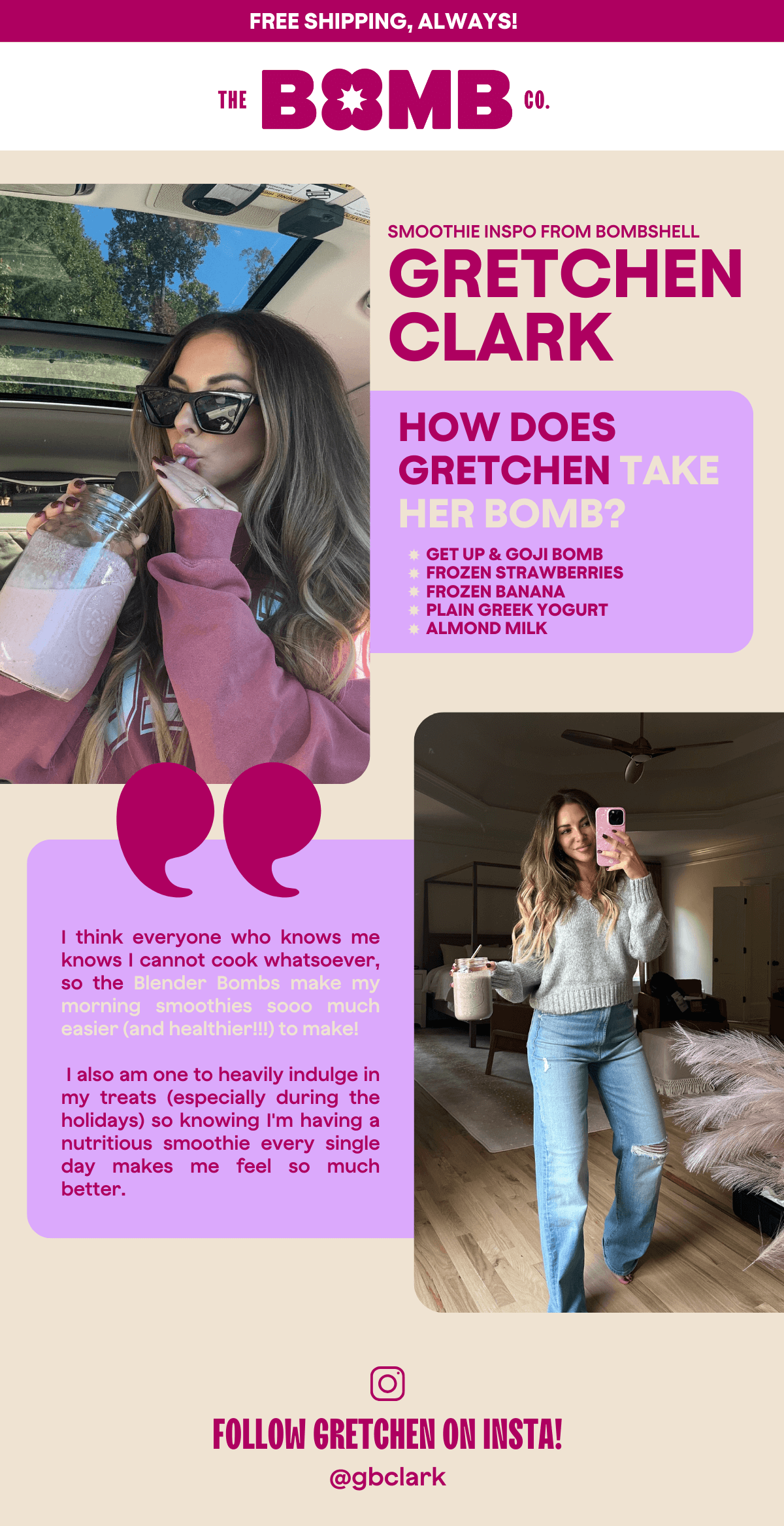 The Bomb Co: Gretchen Clark's Friday Energy 💫 | Milled