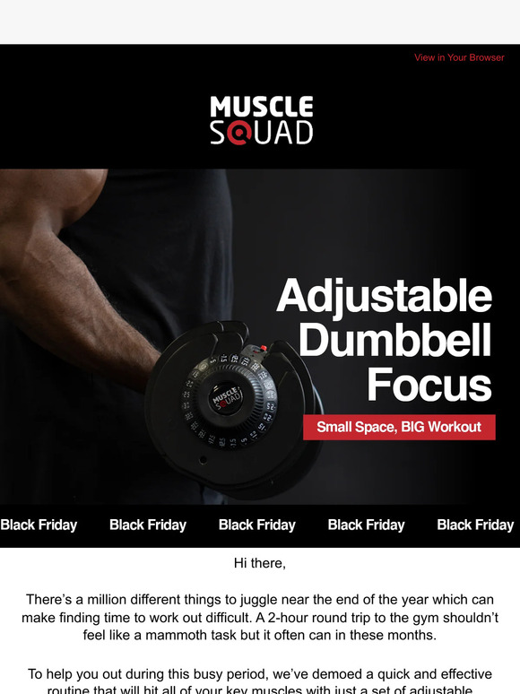 MuscleSquad: Full body blitzer with JUST dumbbells! | Milled