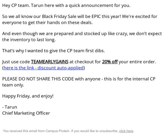 Campus Protein: PLEASE DO NOT SHARE - FOR INTERNAL TEAM ONLY! | Milled