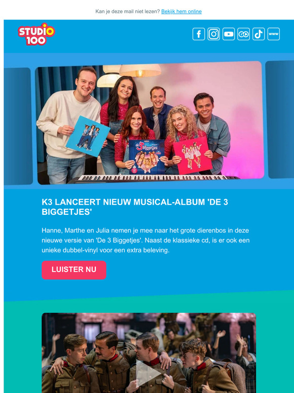 Studio 100: Nieuw K3 album "De 3 Biggetjes"! 🐽 | Milled