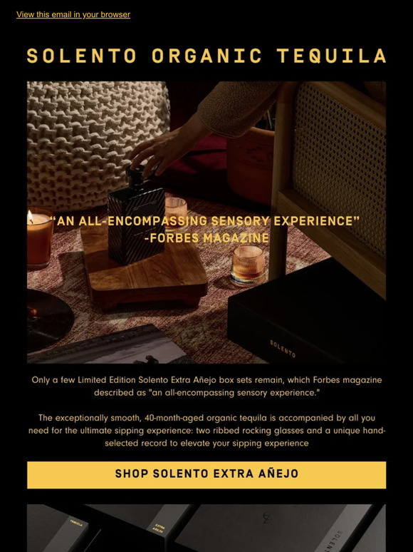 Solento: Get your Solento Extra Añejo now! | Milled