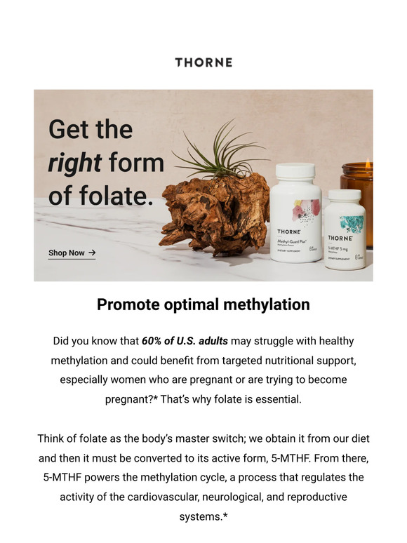 Thorne Research: What is methylation and why is it important? | Milled