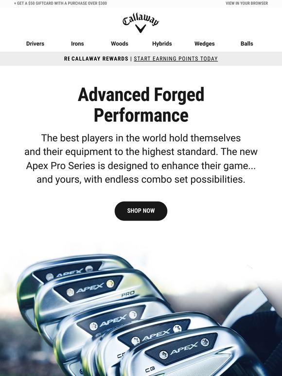 Callaway Golf: Build Your Perfect Irons Set With Apex Pro Series | Milled