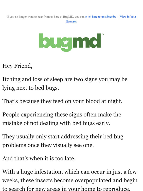Bug MD: Early signs of a bed bug infestation | Milled