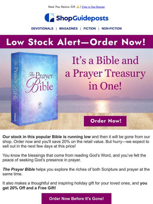 Guideposts: Low Stock Warning! Order Now! | Milled