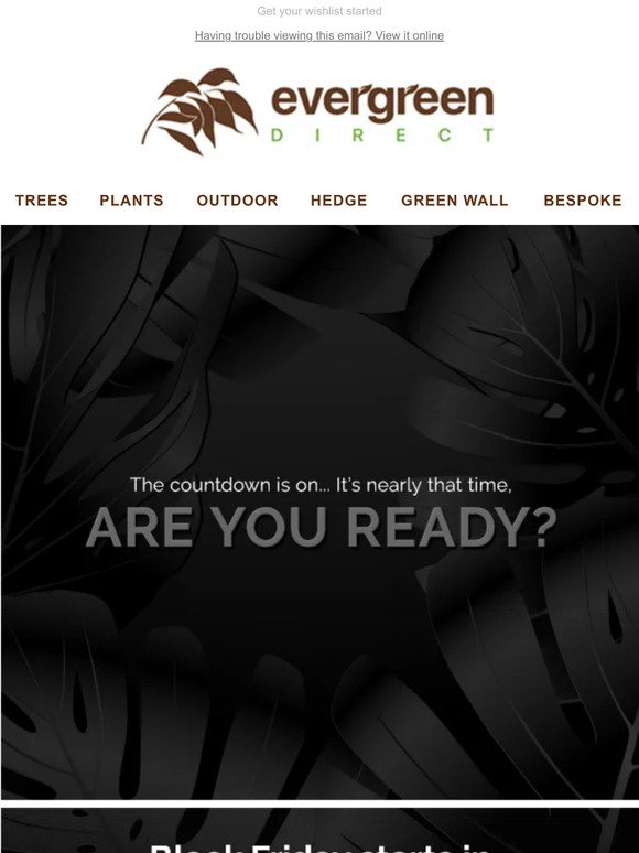 Evergreen Direct: Black Friday is nearly here — | Milled