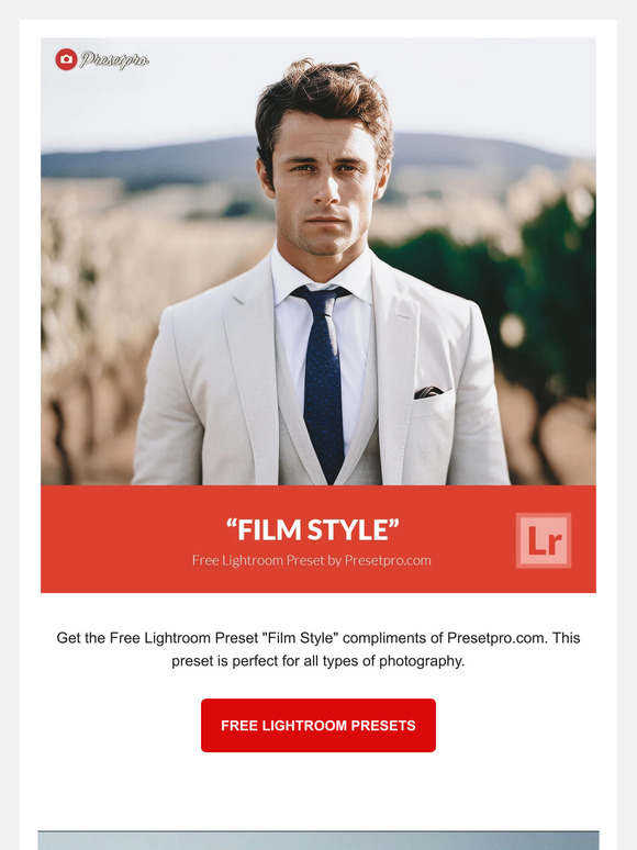 Presetpro Lightroom Presets: FREE Lightroom Preset "Film Style" | Milled