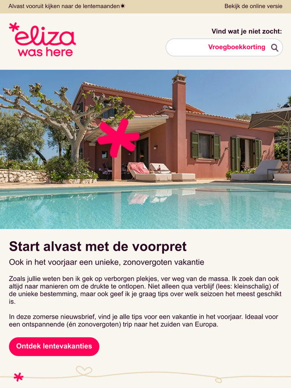 Eliza was here: Dit is vakantie volgens Eliza was here... | Milled