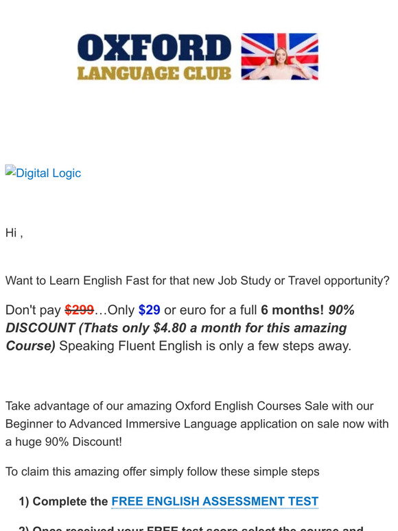 Oxford Language Club: Immersive English - Only 4.80 per month | Milled