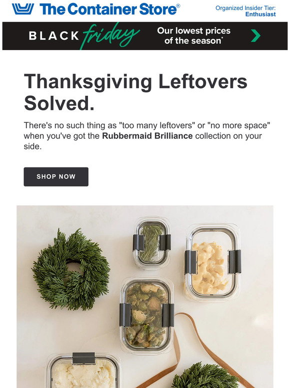 The Container Store: Thanksgiving Leftovers In Your Future? We've Got ...