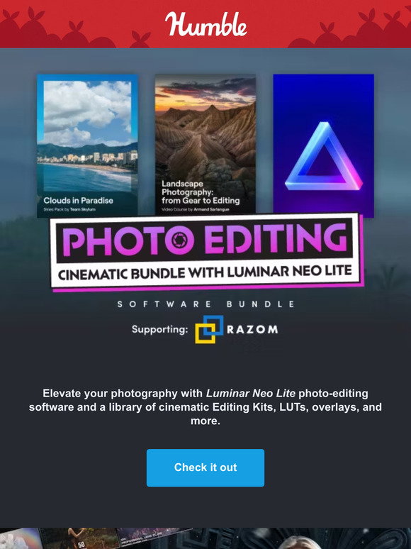 Humble Bundle: Give your images cinematic flair with this photo-editing ...