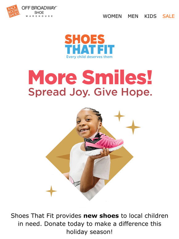 Rack Room Shoes: Help children in need receive new shoes | Milled