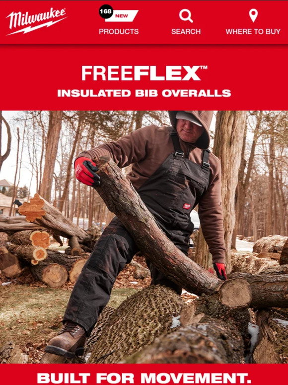 Milwaukee Tool: NEW! FREEFLEX™ Insulated Bib Overalls | Milled