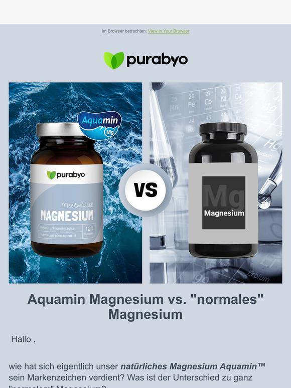 Purabyo: Was Aquamin Magnesium besonders macht | Milled