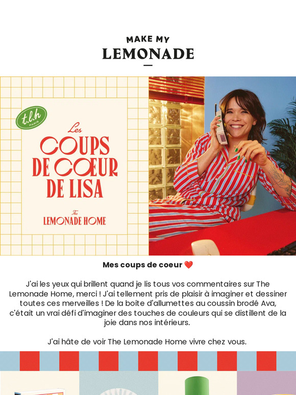Make My Lemonade: Les coups de coeur de Lisa ♥️ | Milled