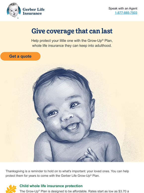 Gerber Life Insurance: Childhood rate that lasts into adulthood | Milled