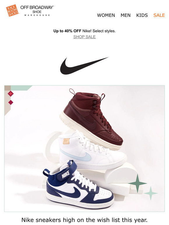 Rack Room Shoes: Nike sneakers for The Nice List | Milled