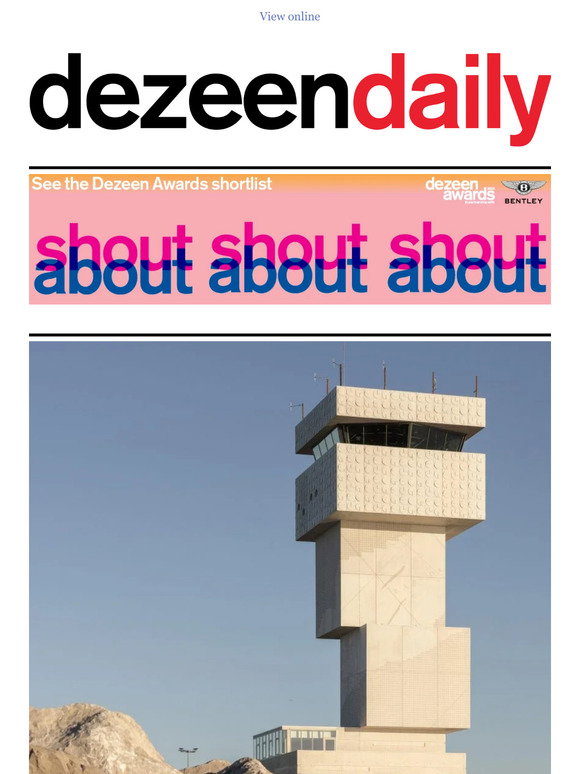 Dezeen: Calais port tower | Formafantasma "nomadic" shower | Cosy New ...