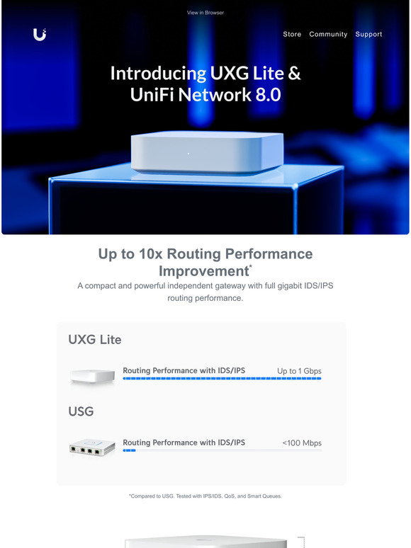 Ubiquiti: Introducing UXG Lite & UniFi Network 8.0 | Milled