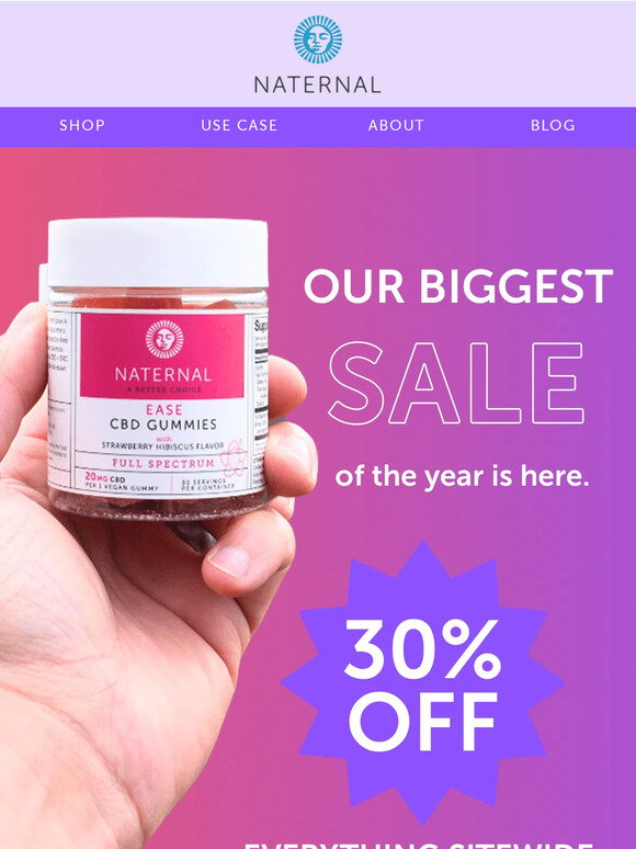 Naternal: Don't miss our biggest sale of the year. 👀 | Milled